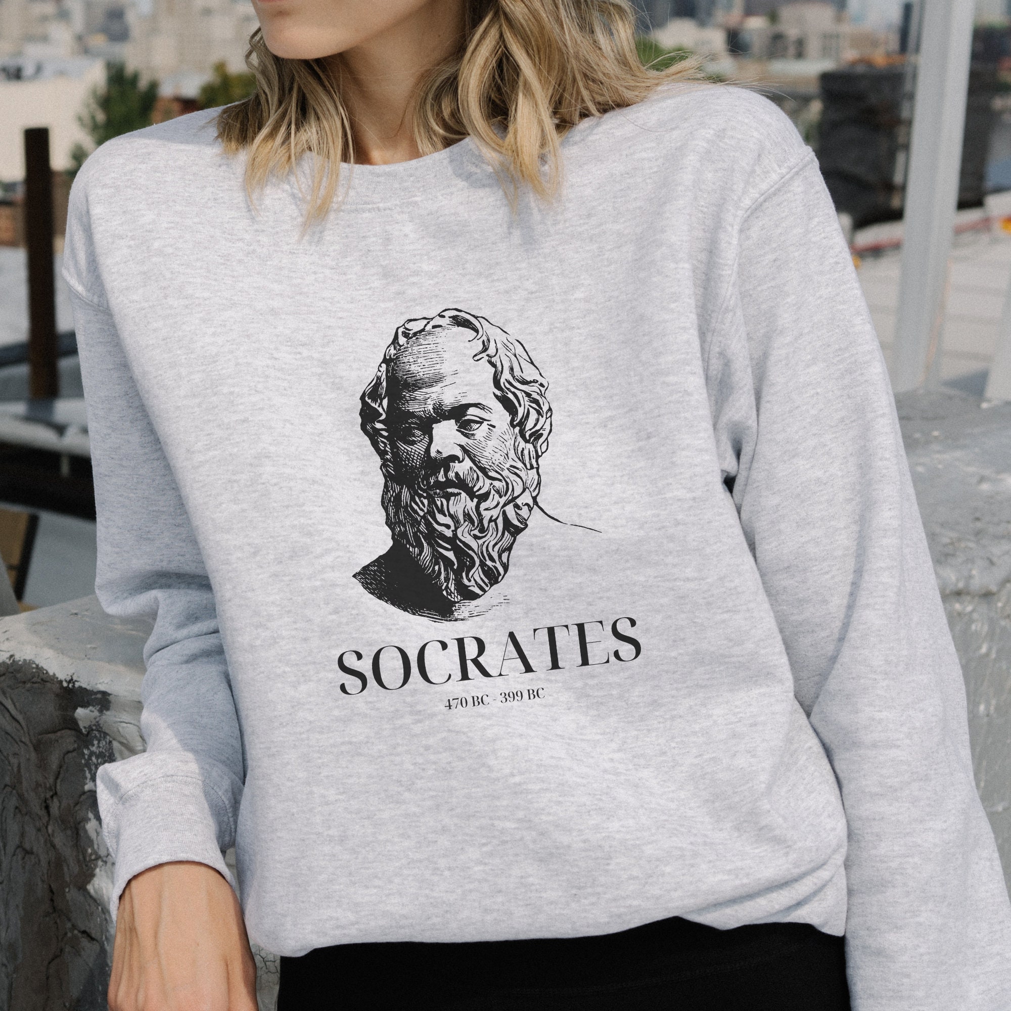 Socrates Ancient Greek Aesthetic Sweatshirt Greek Mythology - Etsy