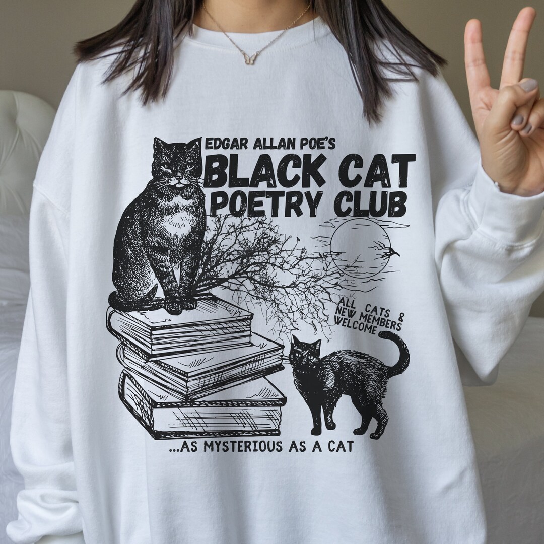 Edgar Allan Poe Poetry Club Bookish Sweatshirt Grunge Sweater Poe T ...
