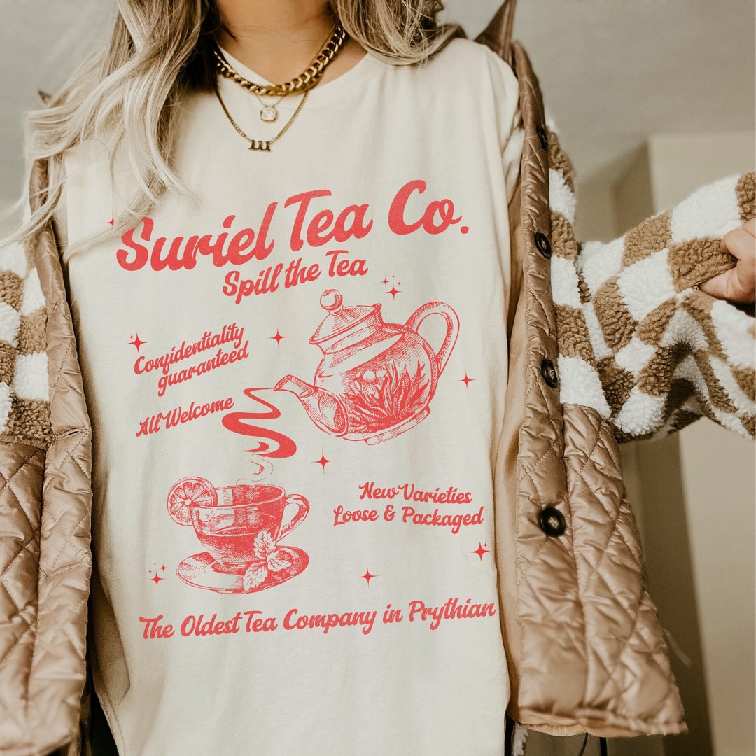 Suriel Tea Co LICENSED Sarah J Maas Merch Suriel Tea Shirt Acotar ...