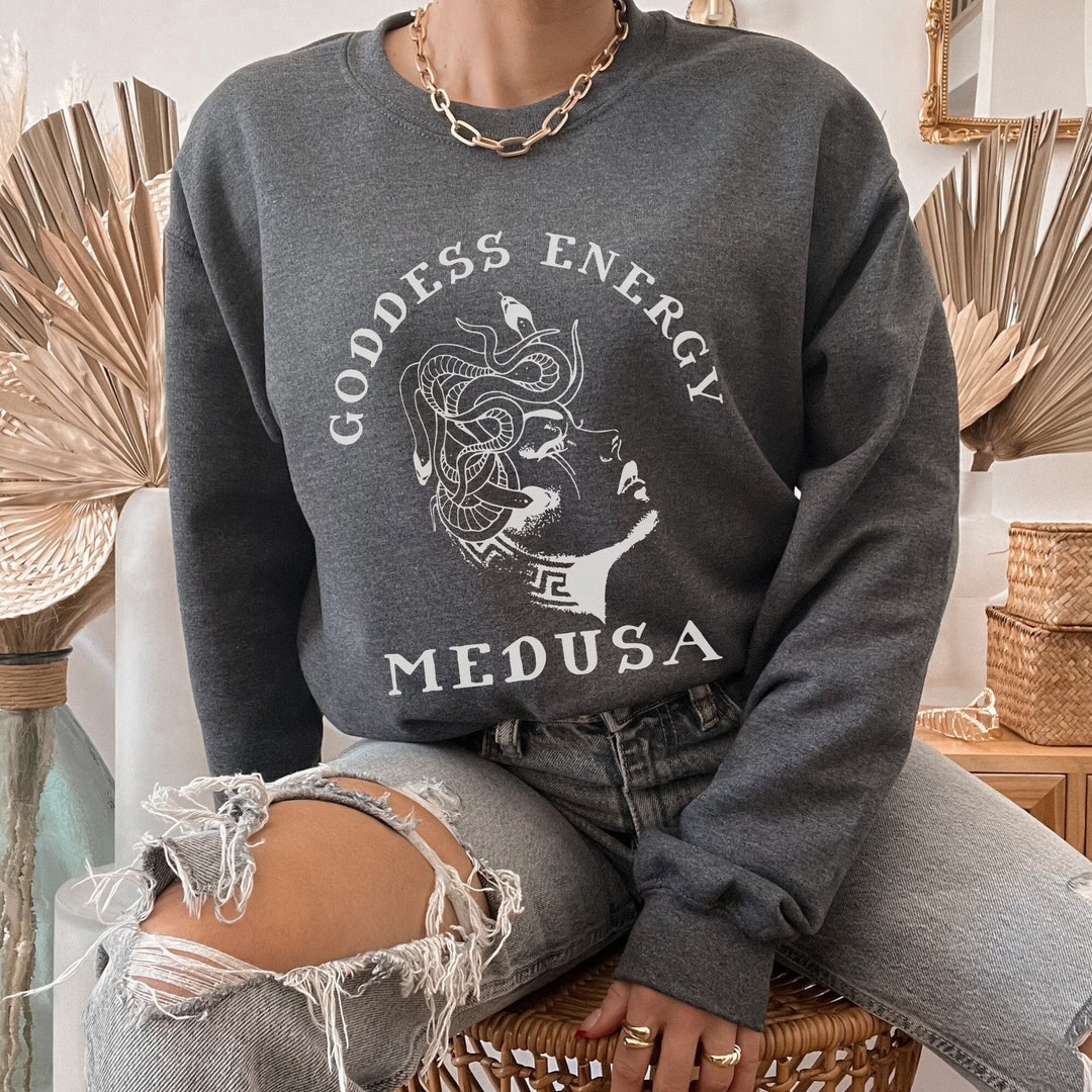 Goddess Energy Sweatshirt Medusa Sweater Greek Goddess Bookish Merch ...