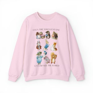 Beatrix Potter Cottage Core Sweater Bunny Sweater Books Sweatshirt ...