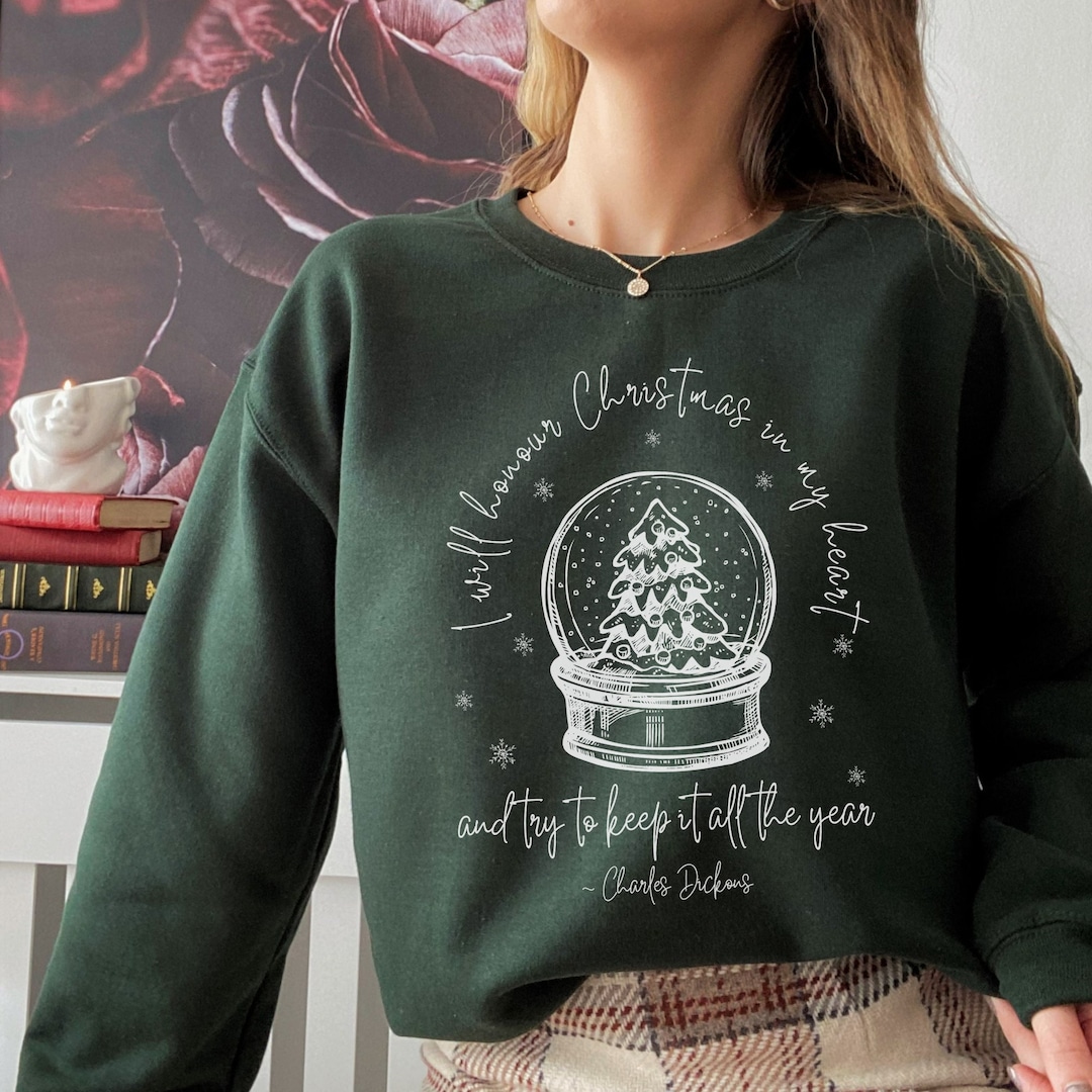 Charles Dickens Sweater A Christmas Carol Christmas Crewneck Bookish ...
