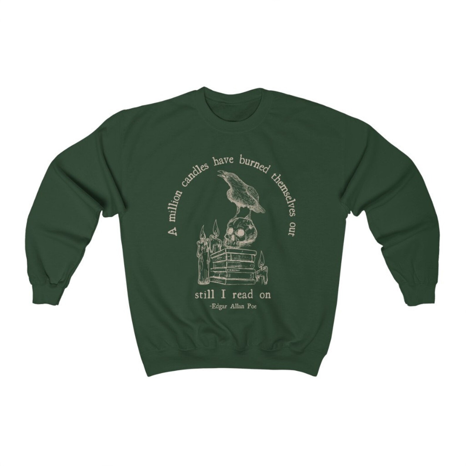 Edgar Allan Poe Raven Sweater Bookish Sweatshirt Goth Sweatshirt Poe T ...