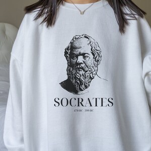 Socrates Ancient Greek Aesthetic Sweatshirt Greek Mythology Dark ...
