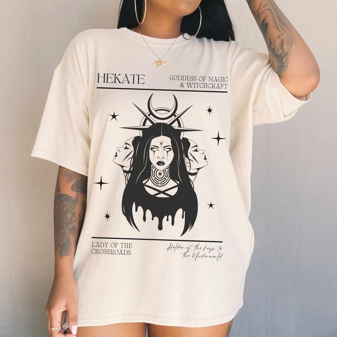 Triple Goddess Shirt Goddess Hecate Greek Mythology Shirt Hekate Hecate ...