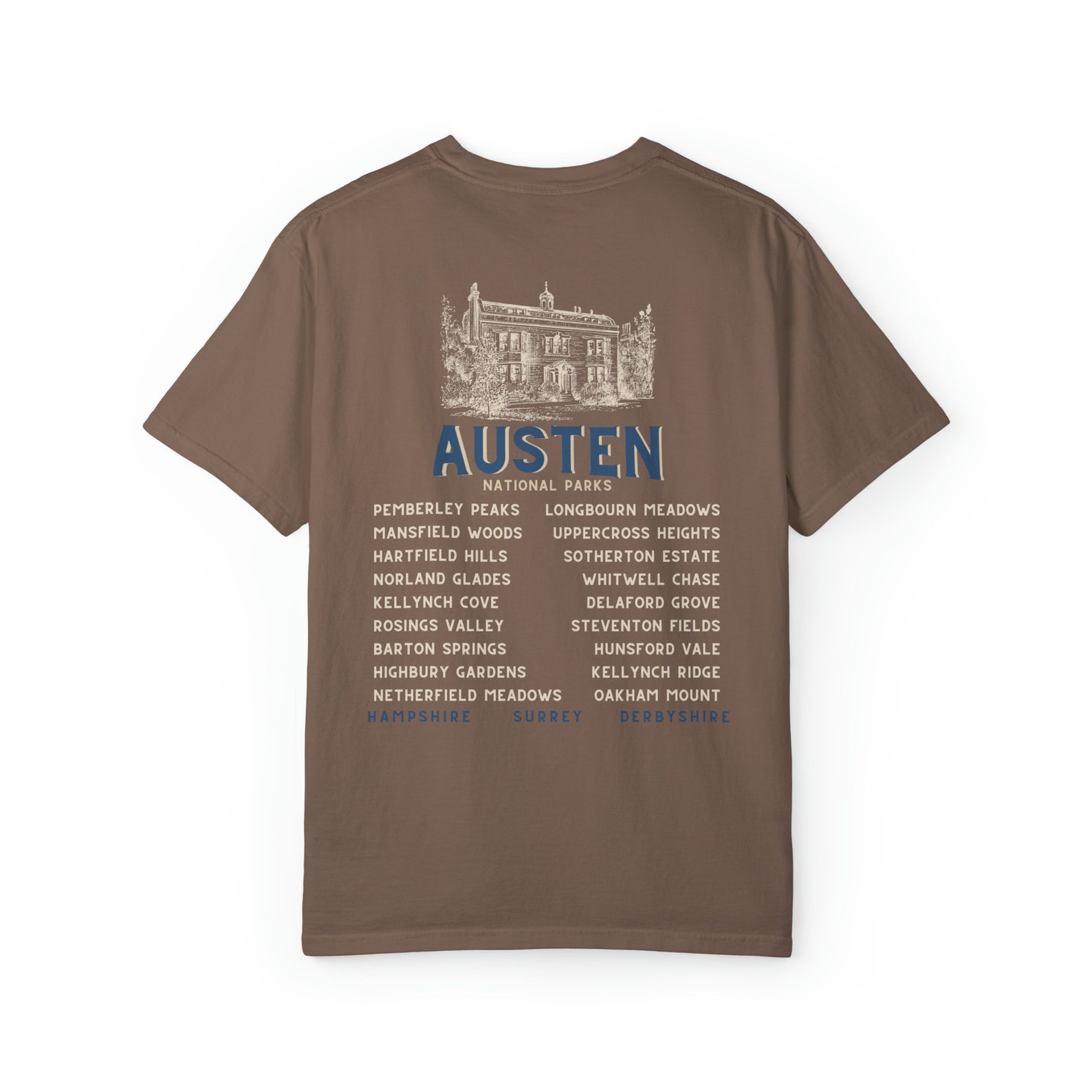 Comfort Colors Jane Austen Shirt National Park Shirt Pride and ...