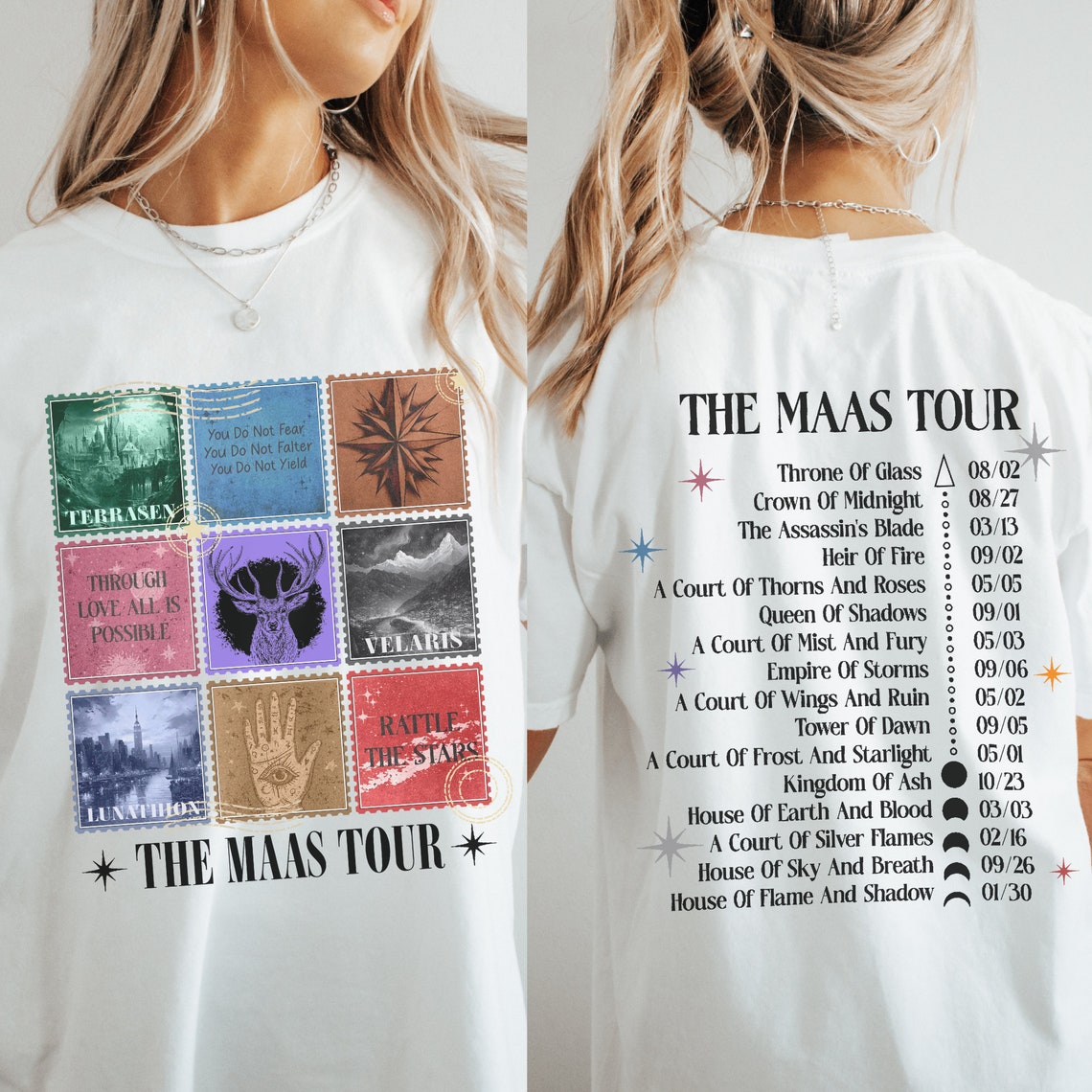 The Eras Maas Tour LICENSED Sarah J Maas Merch Acotar Shirt Book Swag ...