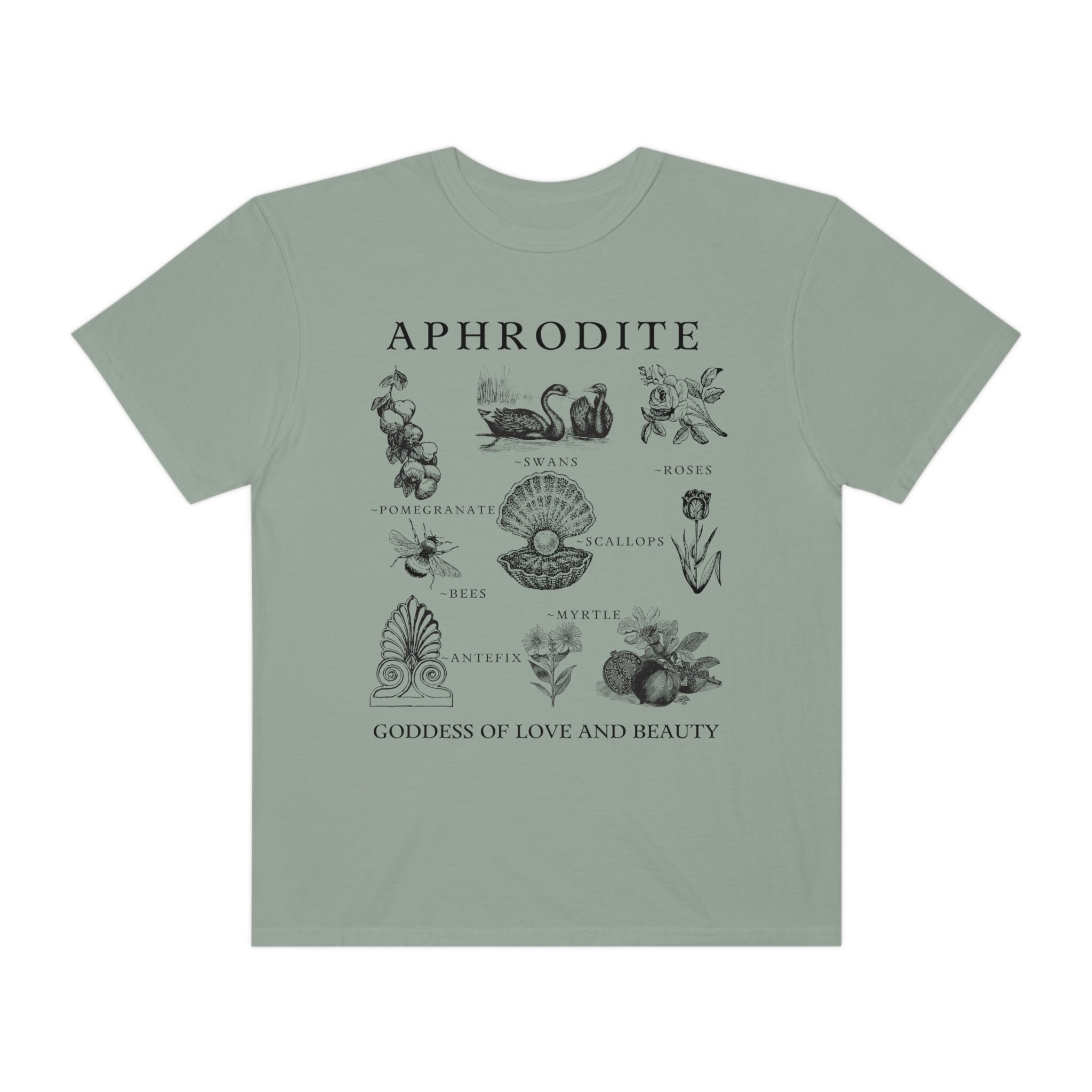Aphrodite Shirt Goddess of Love Cottagecore Shirt Mythology Shirt ...