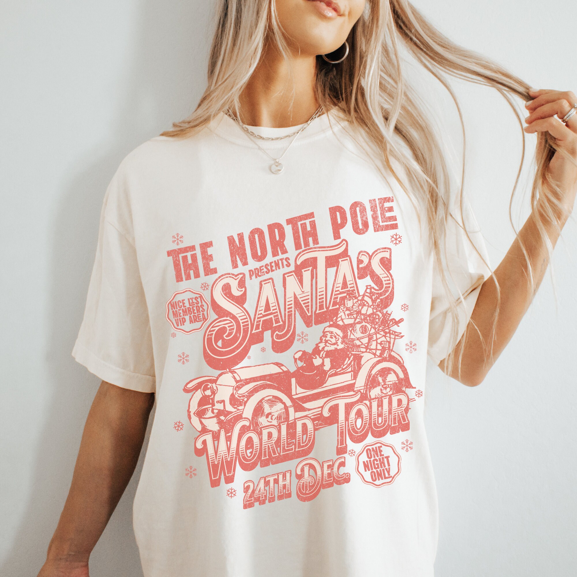Santa World Tour North Pole Shirt Santa Claus World Tour Feeling ...