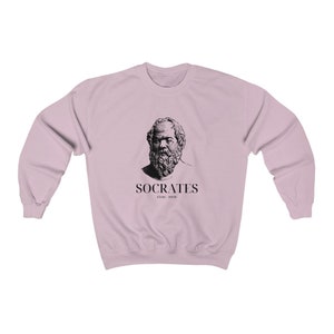 Socrates Ancient Greek Aesthetic Sweatshirt Greek Mythology Dark ...