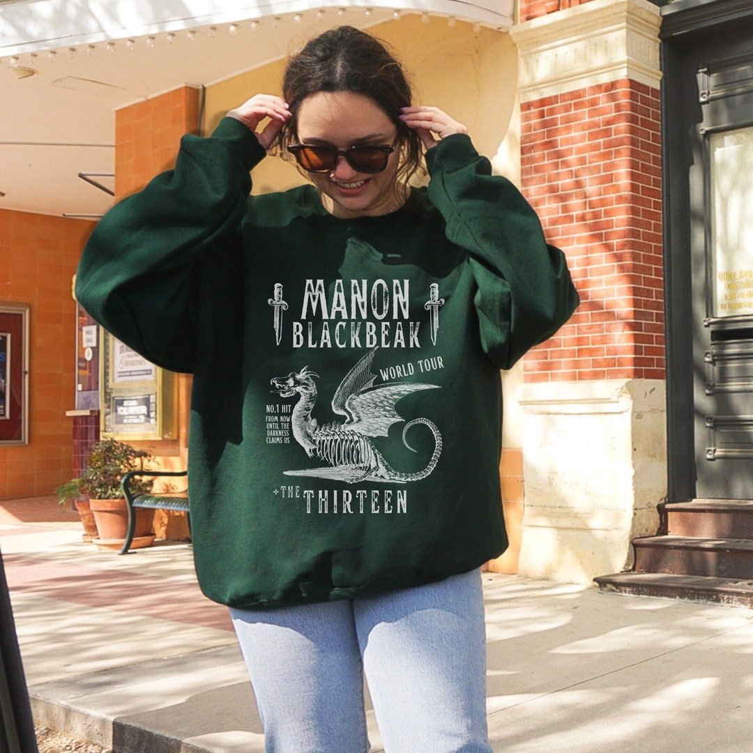 Manon Blackbeak Acotar Sweatshirt Distressed Band Tee Velaris Sweater ...