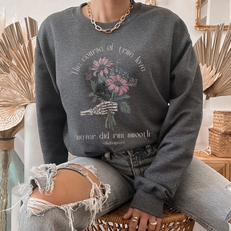 Shakespeare Sweatshirt Skeleton Sweater Soft Goth Halloween - Etsy