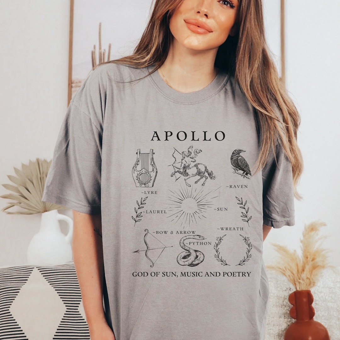 Apollo Greek Gods Shirt Bookish Crewneck Light Academia Shirt Apollo ...