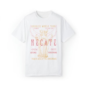 Comfort Colors Goddess Hecate Distressed Band Tee Greek Mythology Shirt Greek Apparel Triple ...