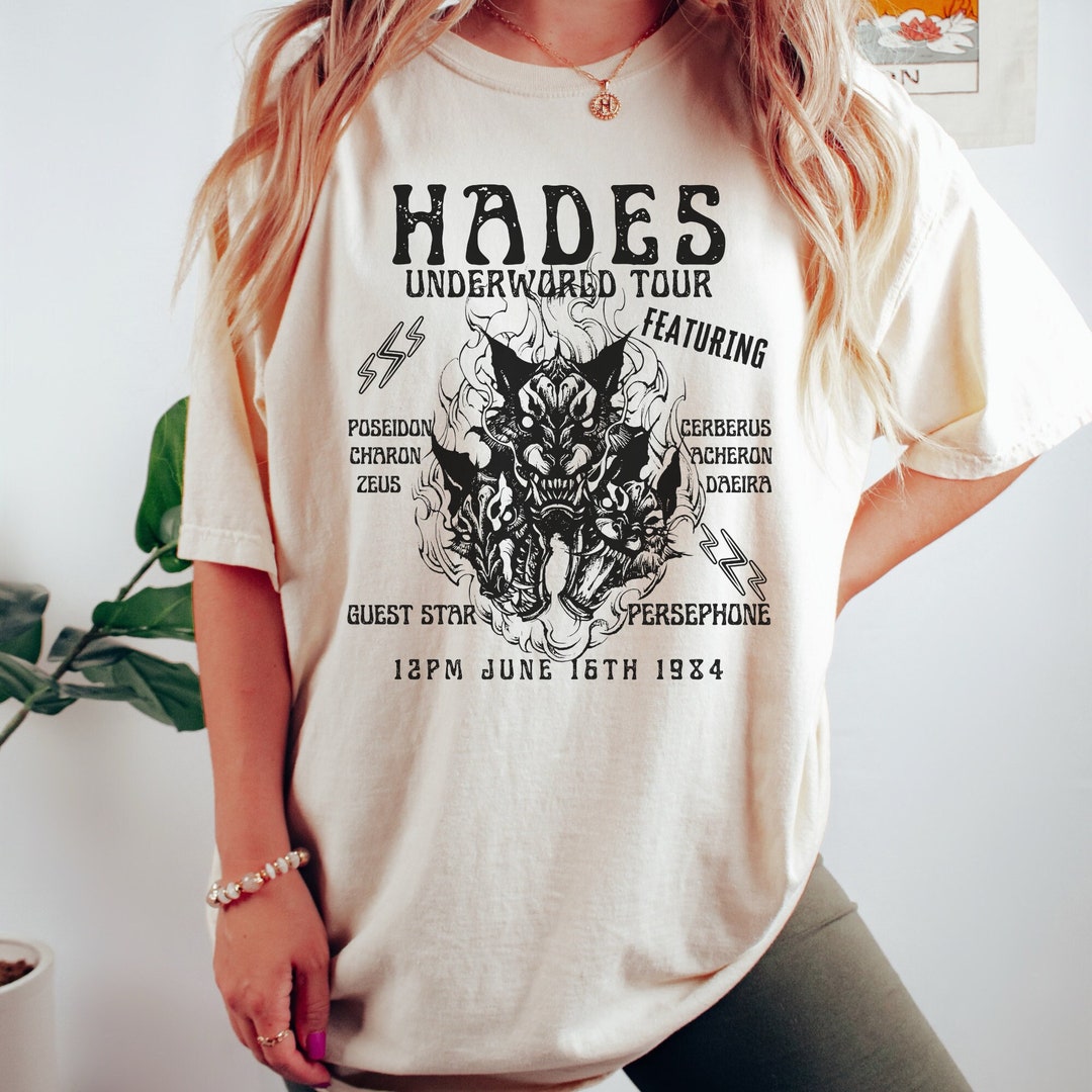 Hades Shirt Cerberus Tshirt Hades and Persephone Vintage Band Tee Greek ...
