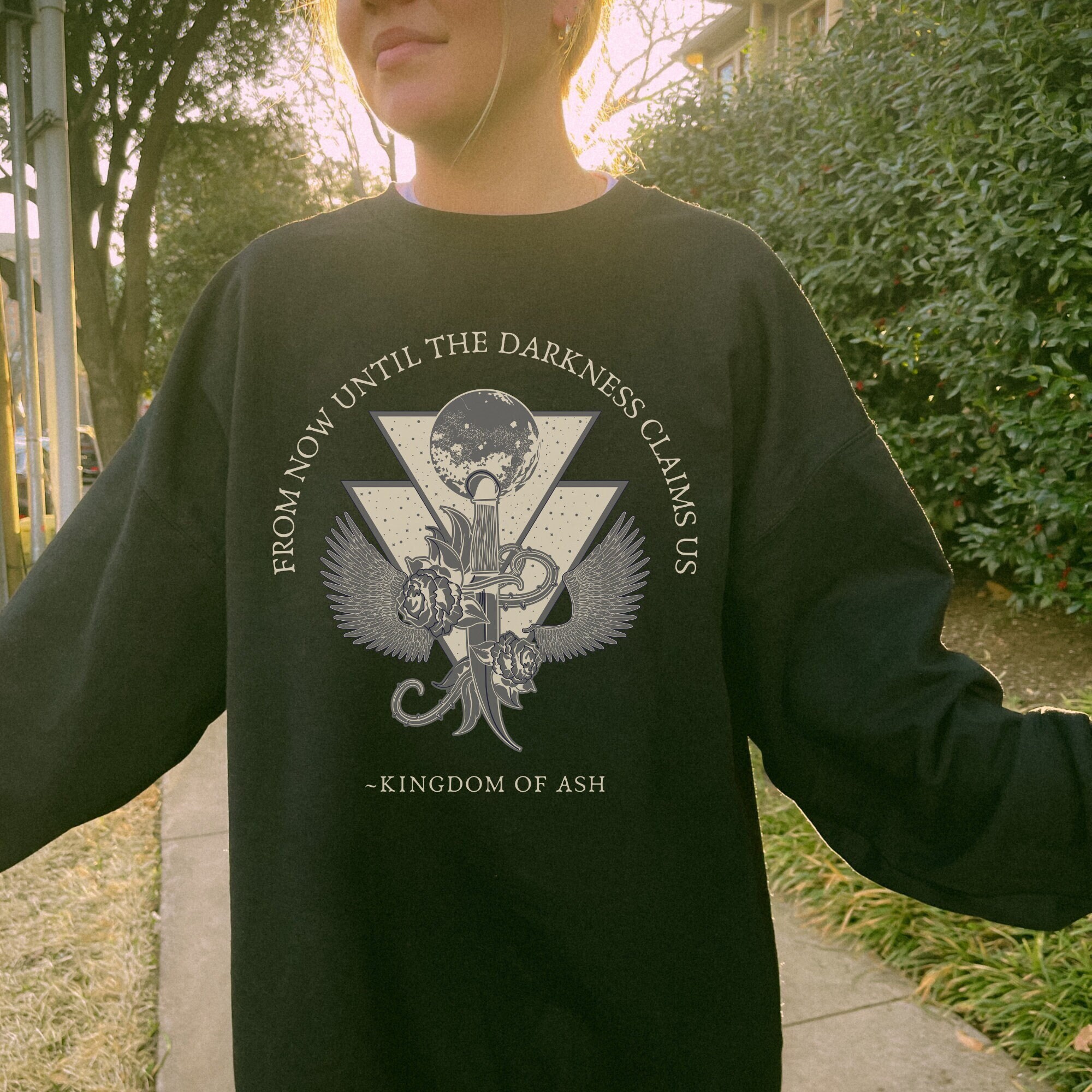 Kingdom of Ash Throne of Glass Sweatshirt Sarah J Maas Bookish Merch ...