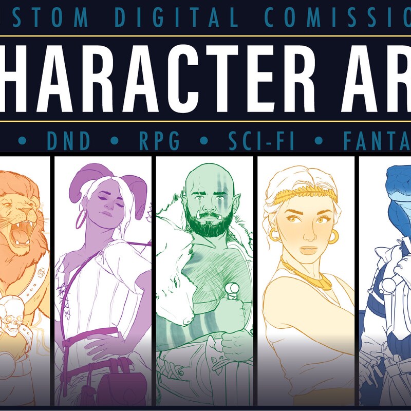 Character Art - Etsy