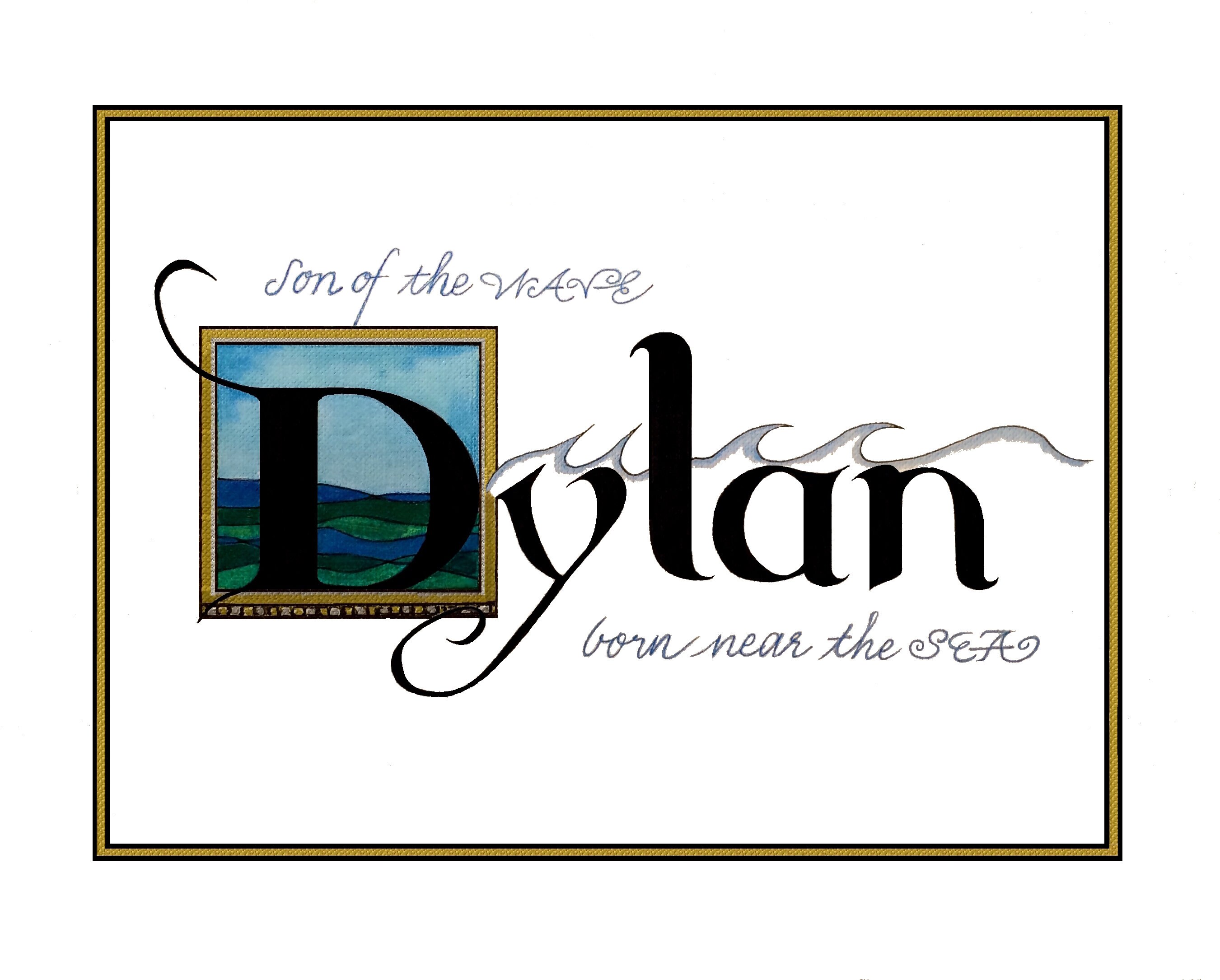 DYLAN Decorative I AM Name Art Digital Print from original | Etsy