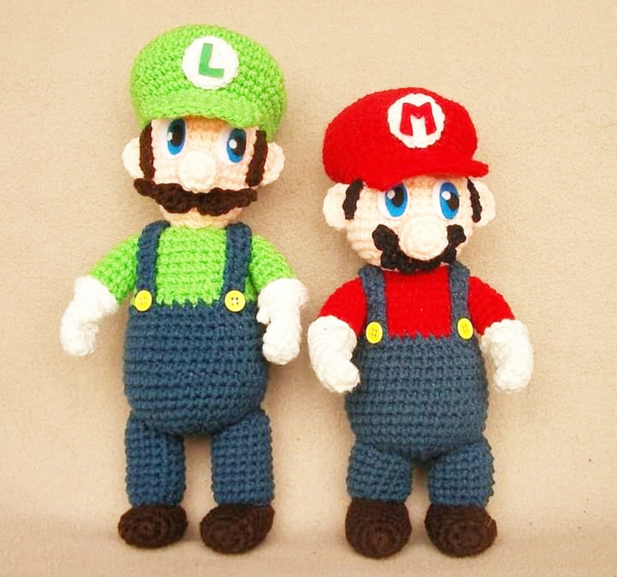 Super Mario and Luigi Crochet , Mario Brothers Amigurumi , Baby Gift ...