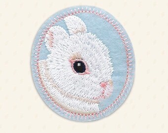 Bunny Iron on Patch - Etsy
