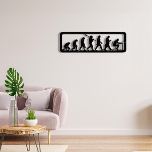 Evolution Wall Art, Metal Wall Art, Office Wall Art, Modern Wall Decor ...