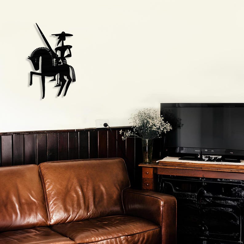 Don Quixote Metal Wall Art, Metal Wall Art,don Quixote Art , Modern ...