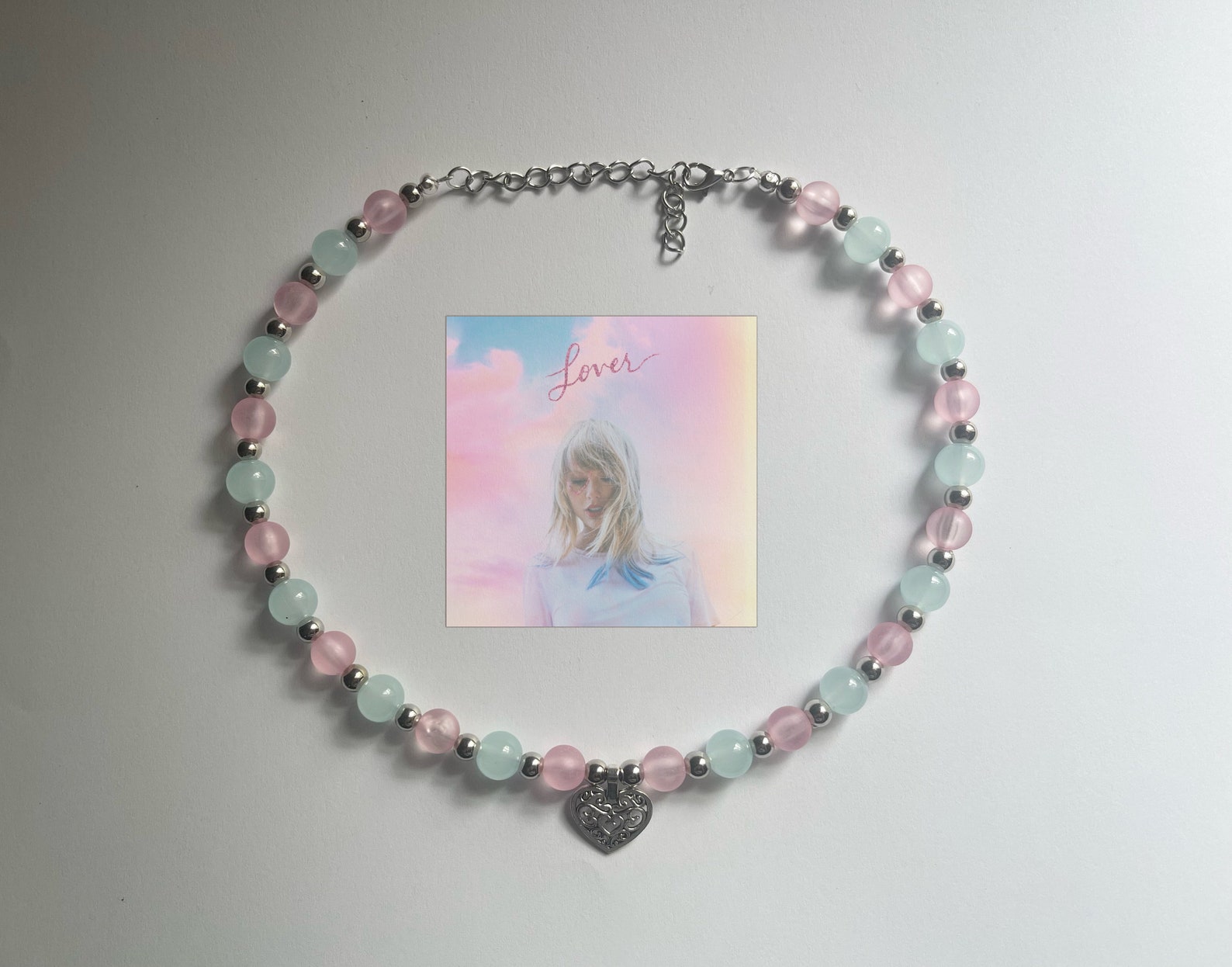 Taylor Swift Lover Inspired Necklace Beaded Necklace Trendy - Etsy