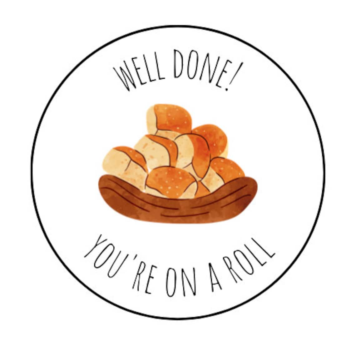 Personalised Teacher Stickers You're on a Roll | Etsy