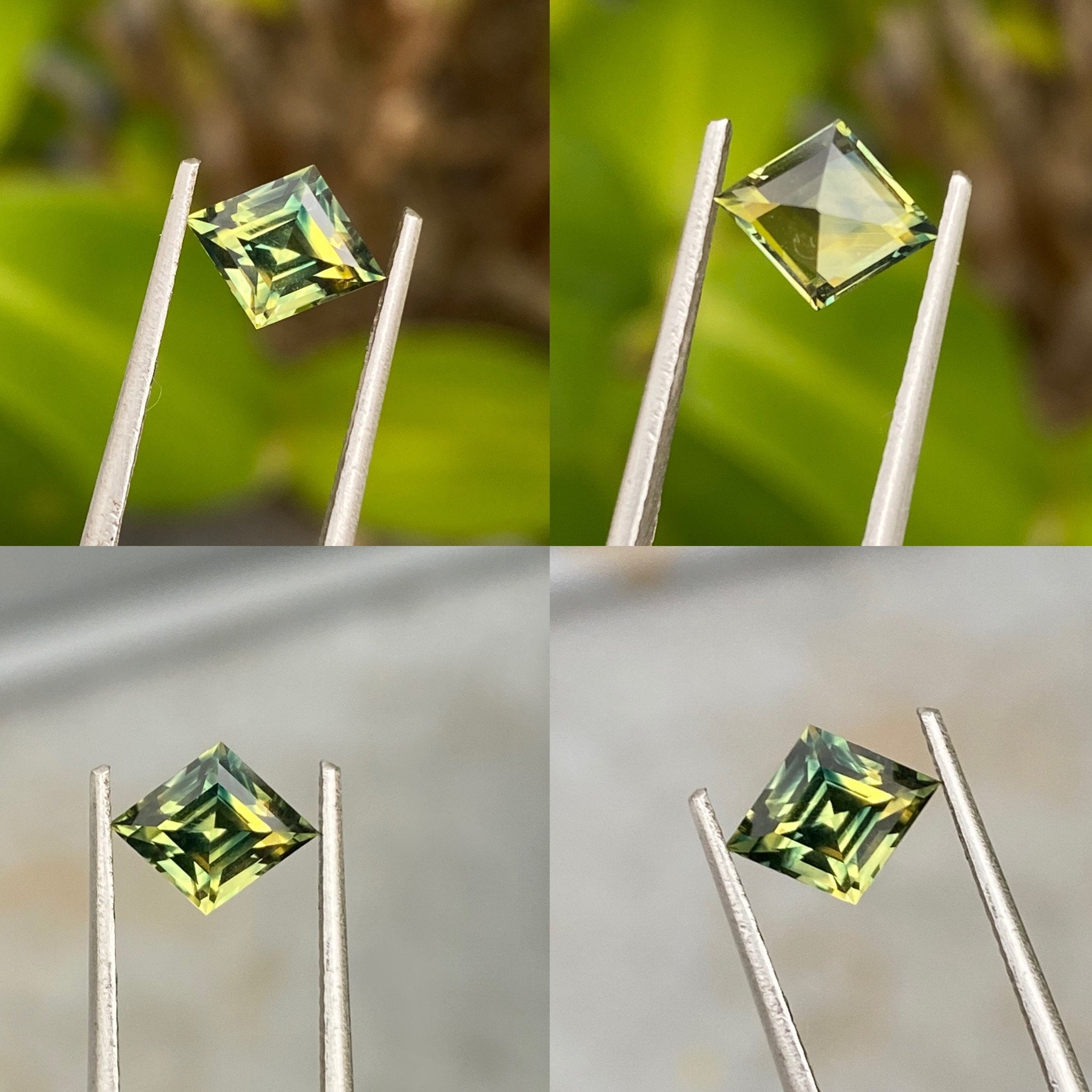 Parti Sapphire 1.23 CT Loose Gemstone Parti Sapphire Rings - Etsy