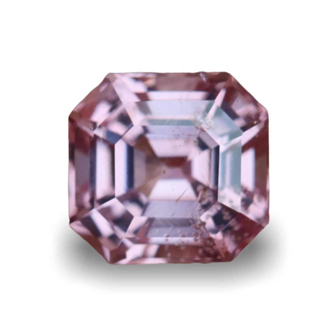 Natürlicher Rosa Spinell 2.65 CT, Spinell Schmuck, Asscher Cut Pink ...