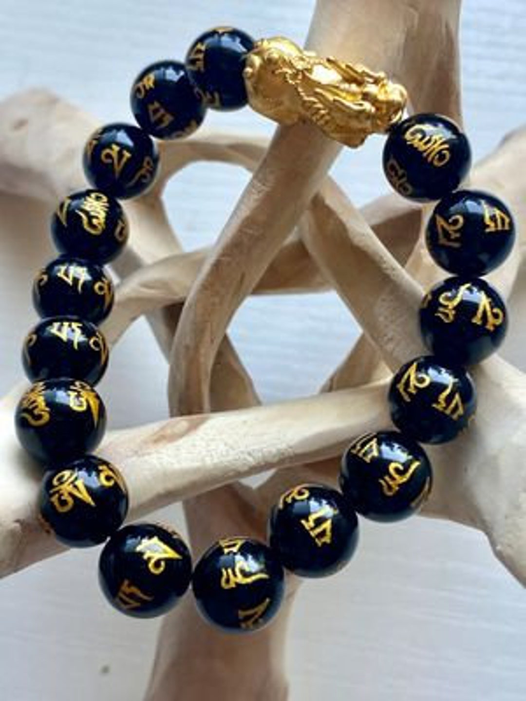 100% Real 24k Gold Wealth Feng Shui Pixiu Bracelet - Etsy
