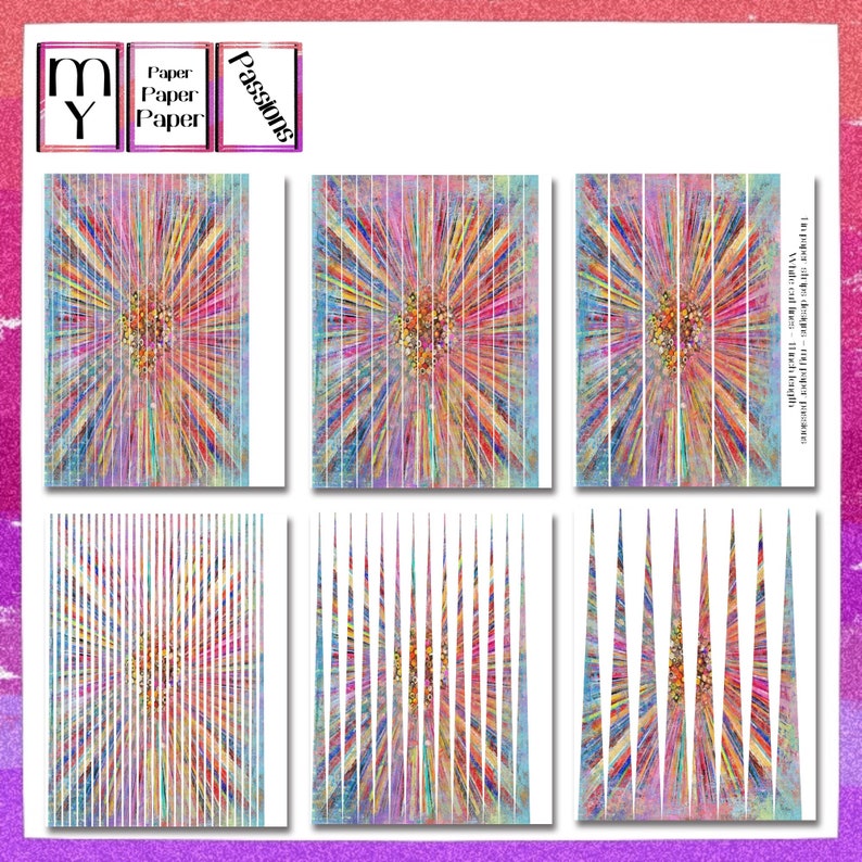 Digital Set of Paper Bead Templates Ready for Print Cut. - Etsy