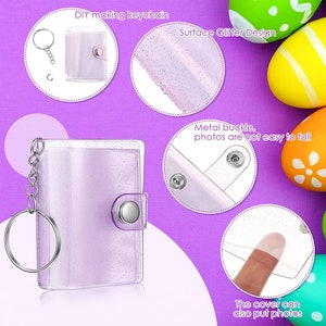 Personalizable Mini Photo Album Keychain, Transparent Mini Photo Album ...