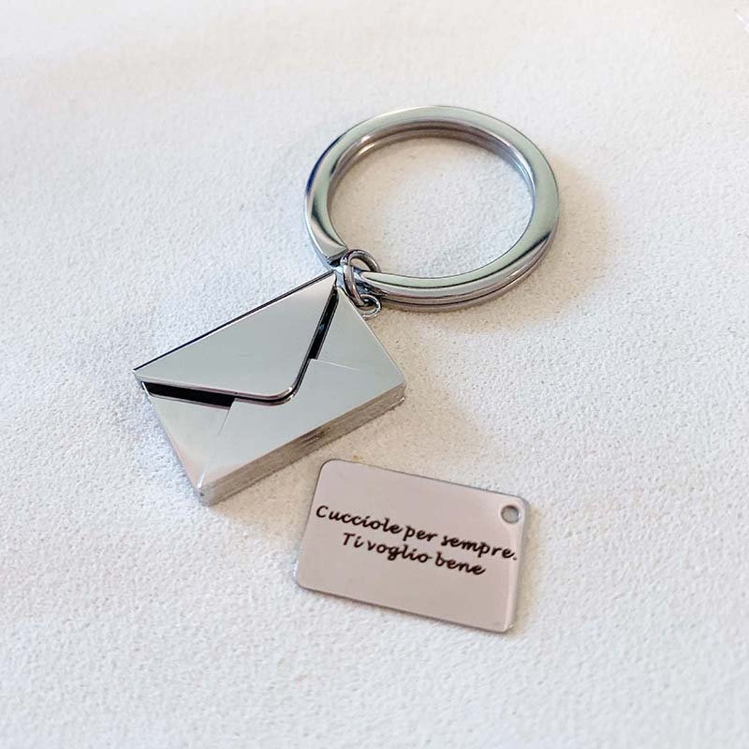 Custom Envelope Keychain,custom Photo Keychain,engraving Hidden Love ...