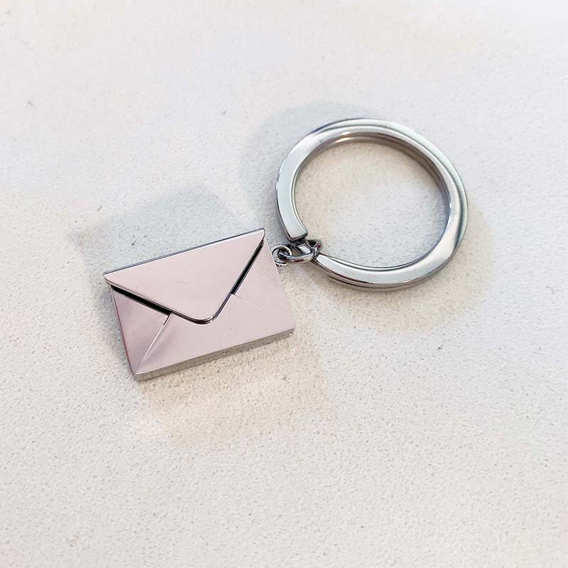 Custom Envelope Keychaincustom Photo Keychainengraving - Etsy