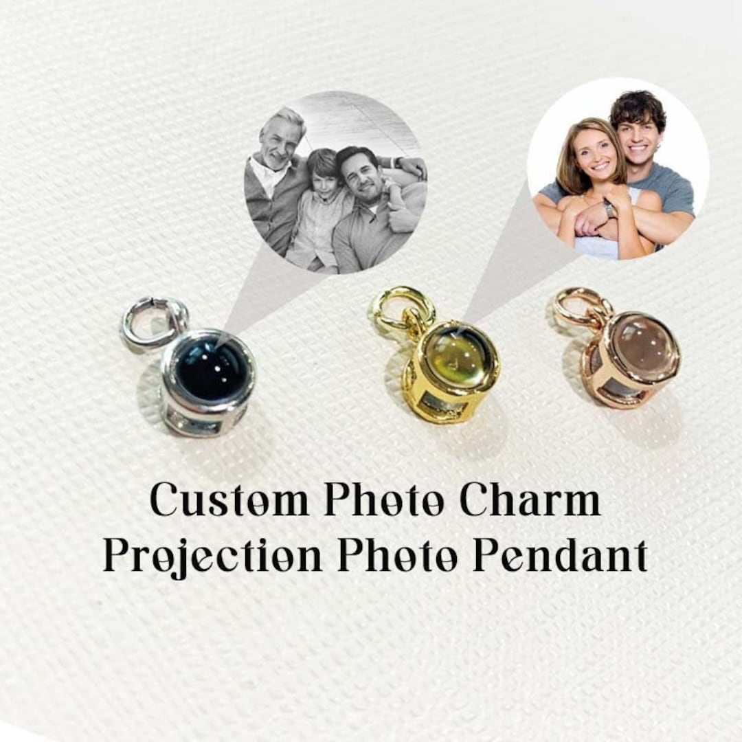 Projection Photo Pendant,custom Photo Charm,picture Projection, Photo ...