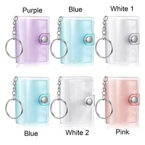 Personalizable Mini Photo Album Keychain, Transparent Mini Photo Album ...