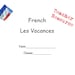 French GCSE/KS3 Revision Booklet - Les Vacances (holidays) With ANSWER ...