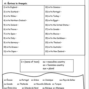 French GCSE/KS3 Revision Booklet - Les Vacances (holidays) With ANSWER ...