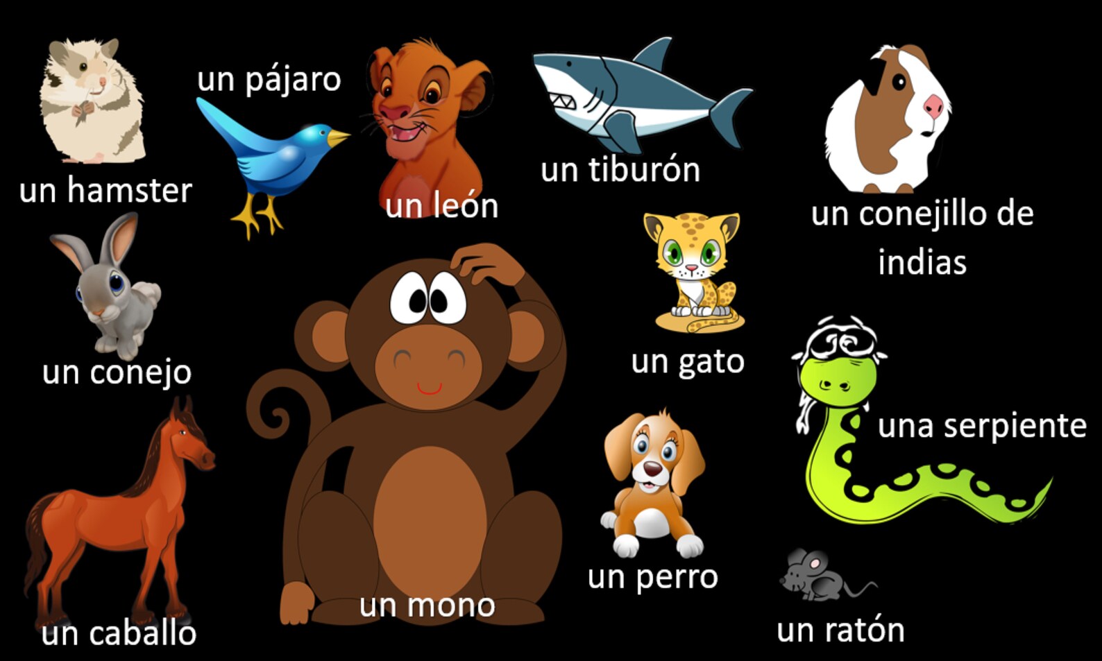Los Animales - Que Falta? Spanish Vocab Game - Etsy