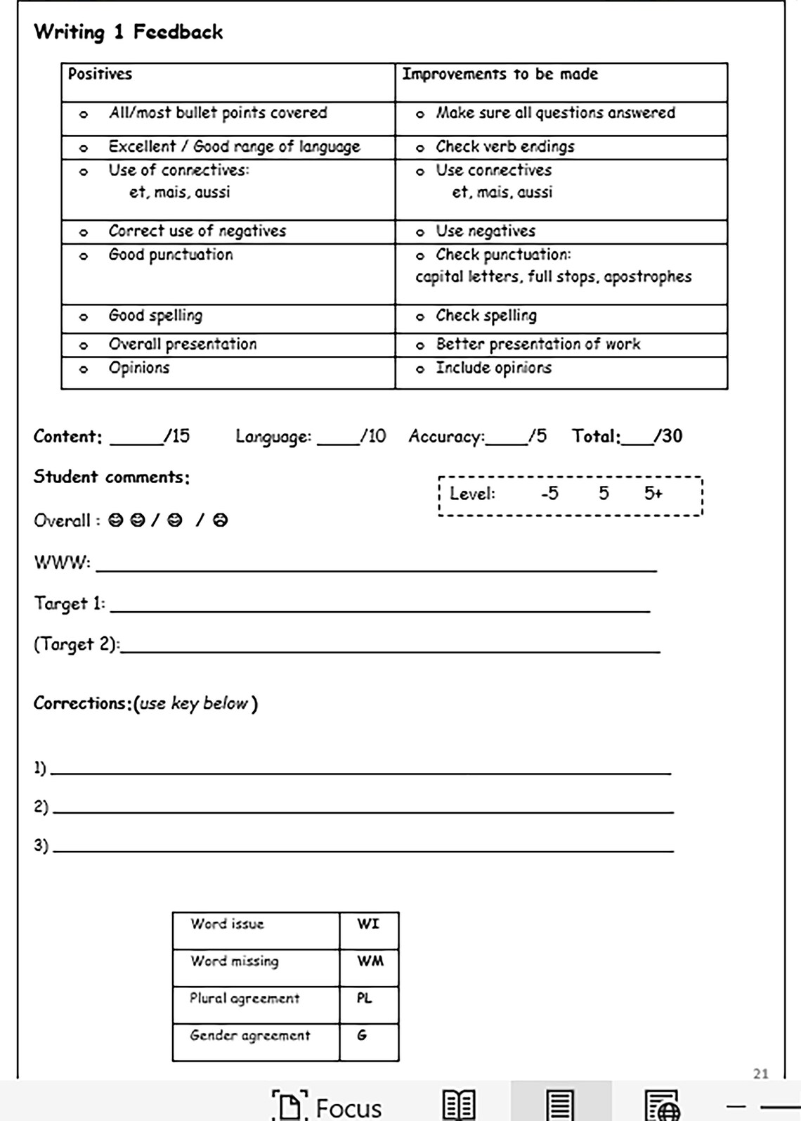 French GCSE/KS3 Revision Booklet - Les Vacances (holidays) With ANSWER ...