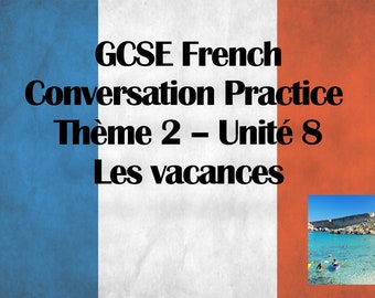 French GCSE/KS3 Revision Booklet Les Vacances (Instant Download) - Etsy
