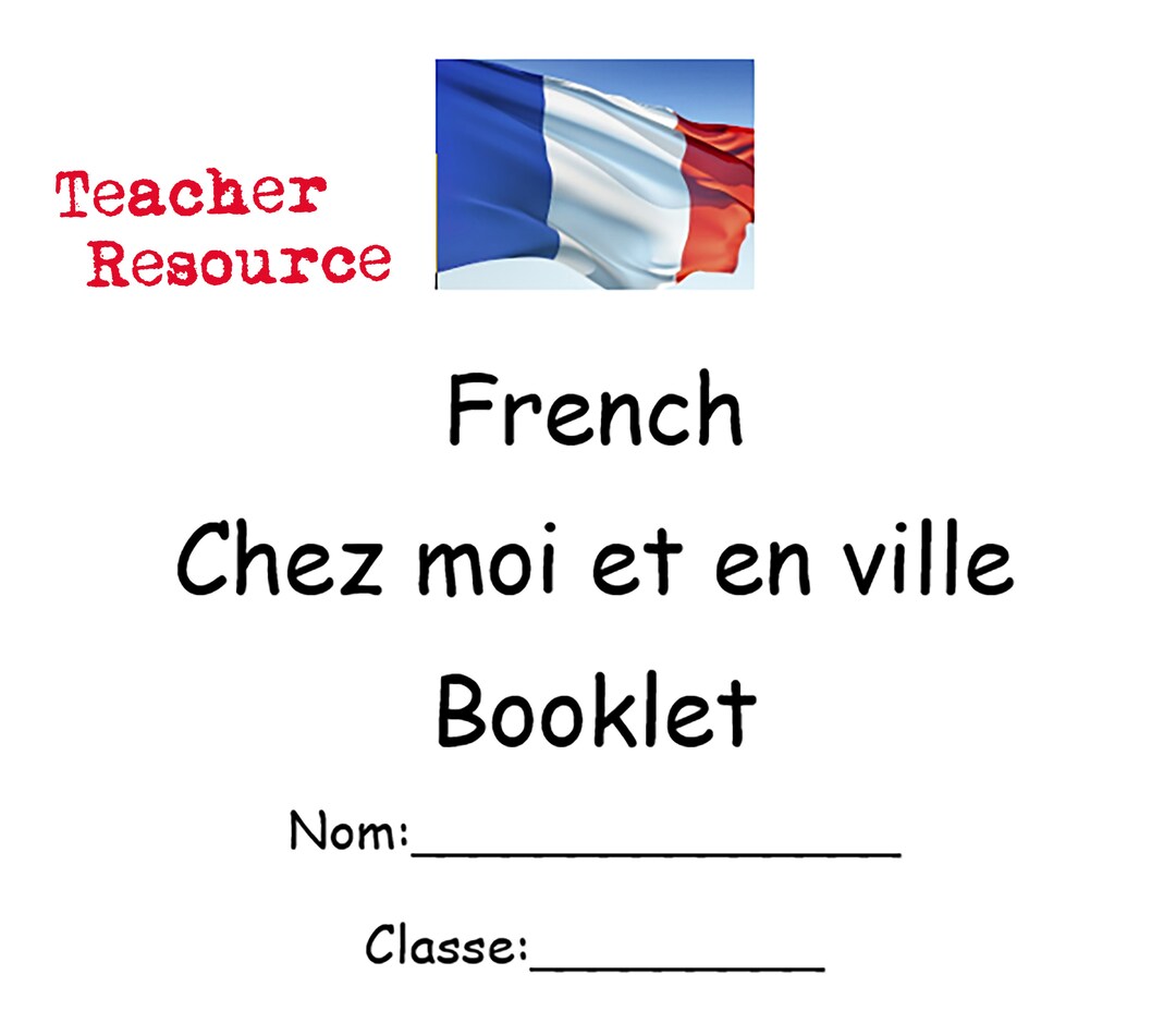 French GCSE/KS3 Revision Booklet - Chez Moi Et En Ville -with ANSWER ...