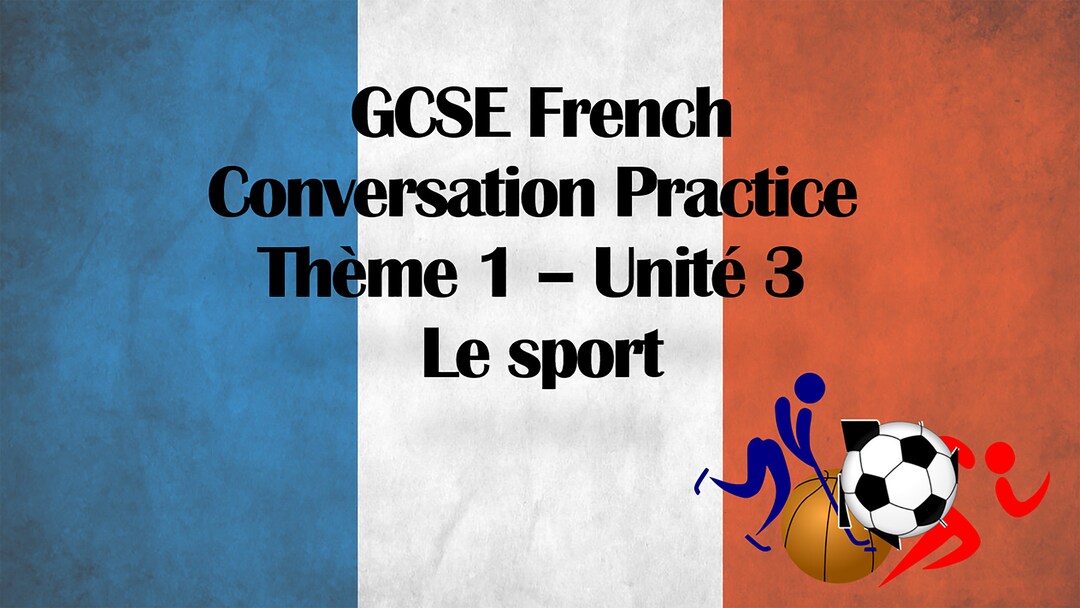 French GCSE Speaking Practice - Le Sport - Recorded Spoken Questions - Etsy