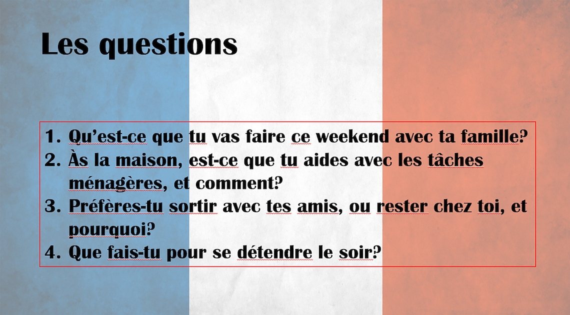 French GCSE Speaking Practice La Famille Recorded spoken | Etsy