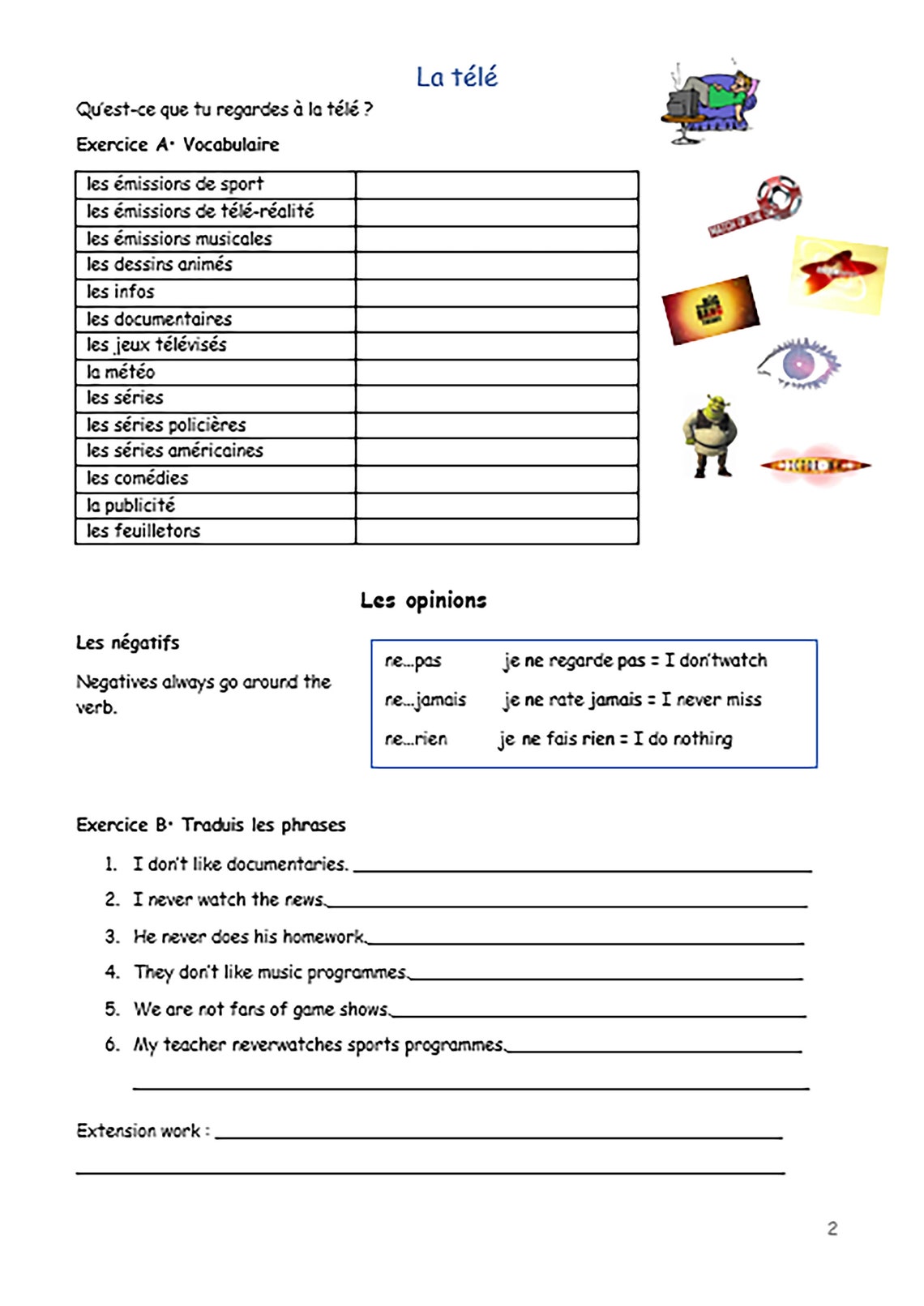 BUNDLE - 4 French GCSE/KS3 Revision Booklets - Les Vacances, Les Médias ...