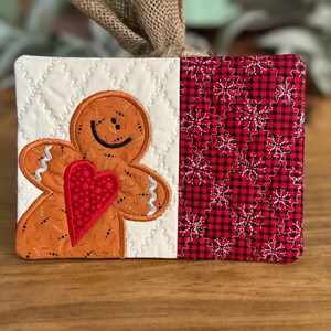 Christmas Gingerbread Mug Rug - Etsy