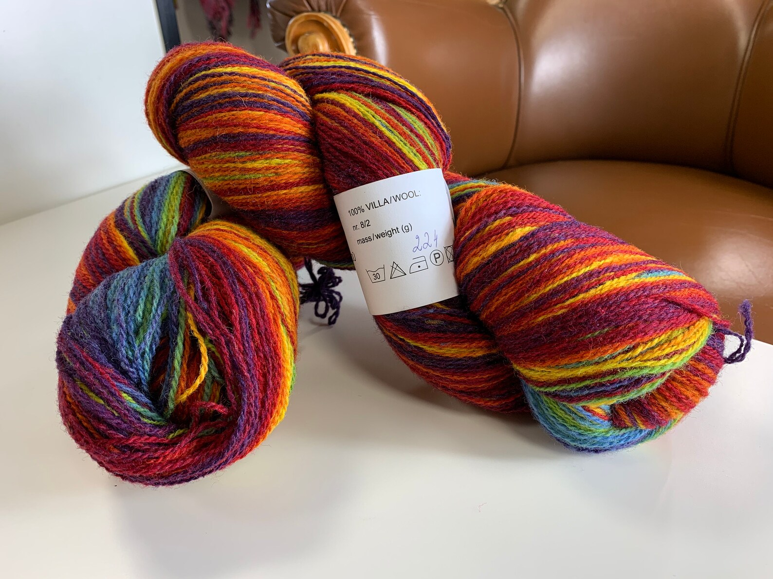 KAUNI/Aade Long 100% sheep wool yarn 8/2double woolartistic | Etsy