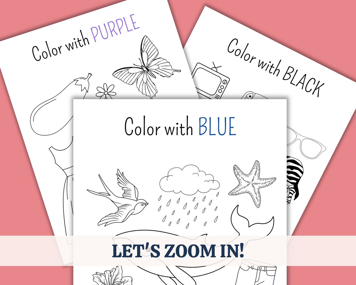 All About Colors Printable Coloring Pages Fun and Educational Activity ...