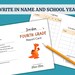 4th Grade Report Card Printable Homeschool Report Card Elementary ...